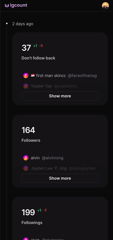 Instagram Unfollower Tracker - See Who Doesn't Follow Back | igcount
